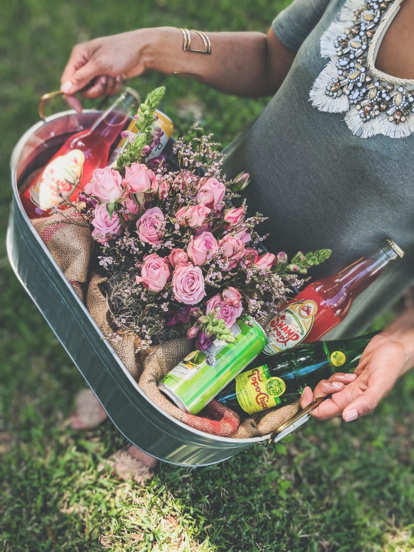 DIY: Dual Purpose Flower Centerpiece + Ice Bucket - Crystal Holliday ...
