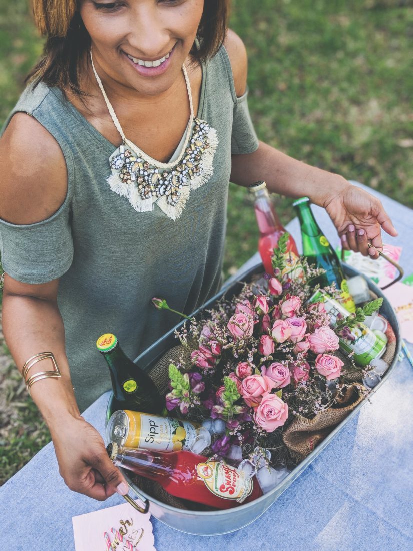 DIY: Dual Purpose Flower Centerpiece + Ice Bucket - Crystal Holliday ...